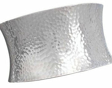 Hammered Sterling Silver Cuff - Ripples in the Water | Pranajewelry